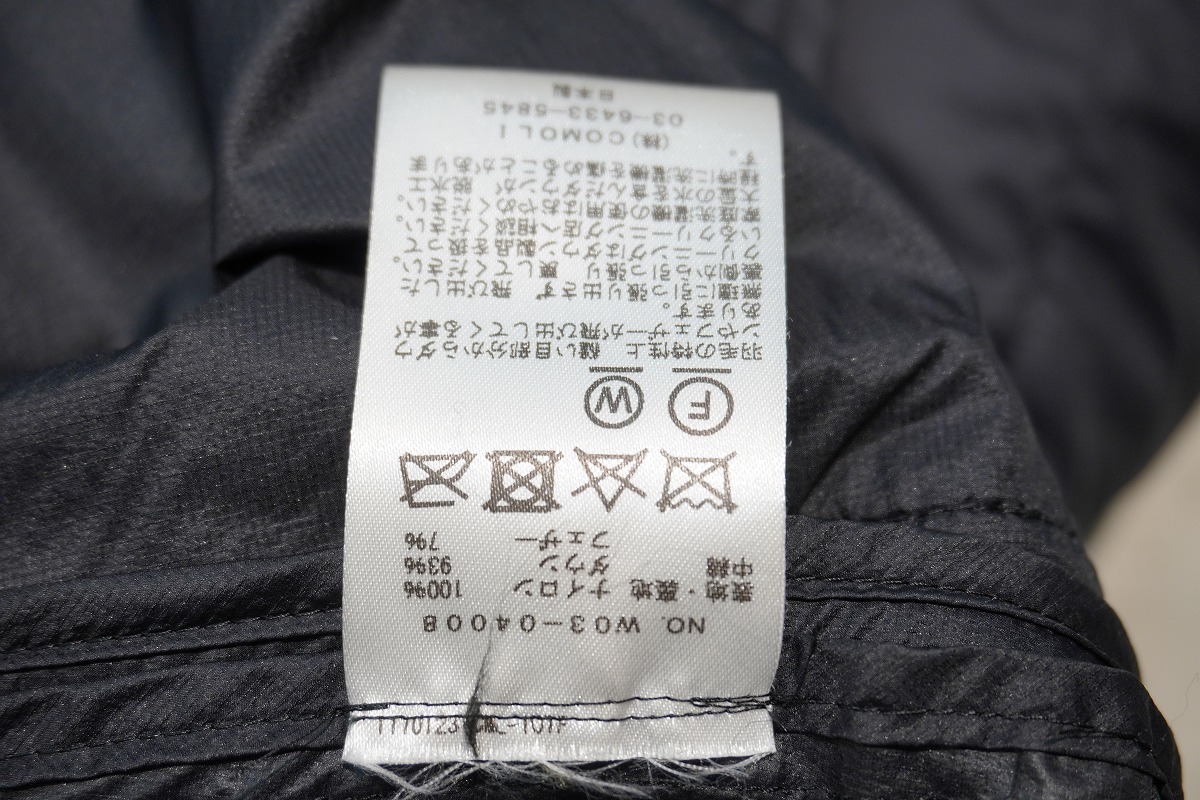 Yahoo!オークション - 美品 正規 22AW COMOLI コモリ DOWN JACKET ダウ...
