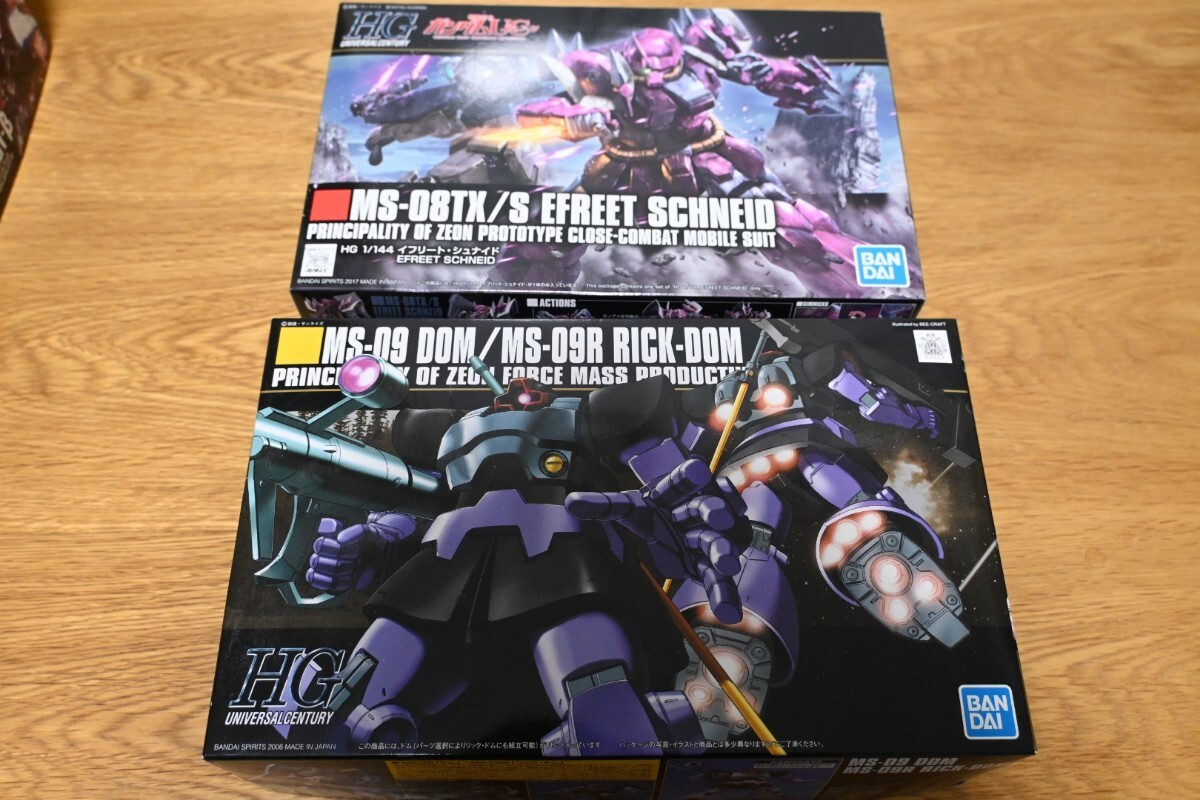 Yahoo!オークション - 【未組立】HGUC イフリート・シュナイド ドム ガ...