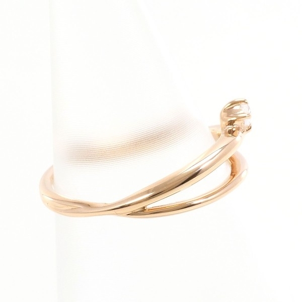 Yahoo!オークション - アガット K10PG リング 指輪 3号 ホワイトトパー...