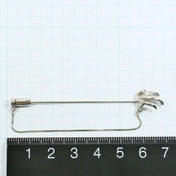 Yahoo!オークション - PT K14WG 合金 ピンブローチ ダイヤ 0.05 総重量...