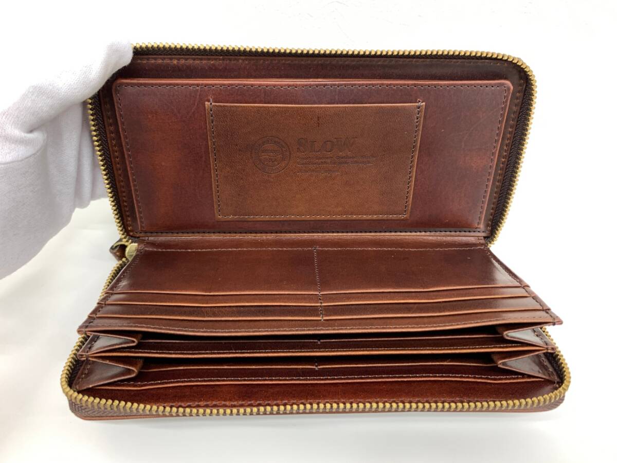 Yahoo!オークション - SLOW スロウ mede in Japan レザー 長財布 ラウ...