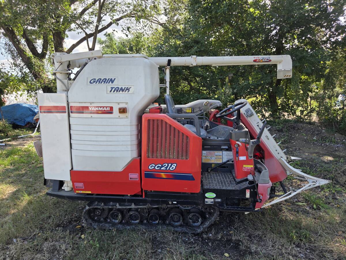 Yahoo!オークション - 京都発 ヤンマー YANMAR コンバイン 型式GC218 2...