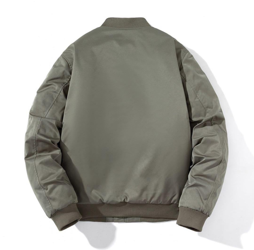 Yahoo!オークション - (30)大きいサイズ4L フード付きMA1ジャケットカ...