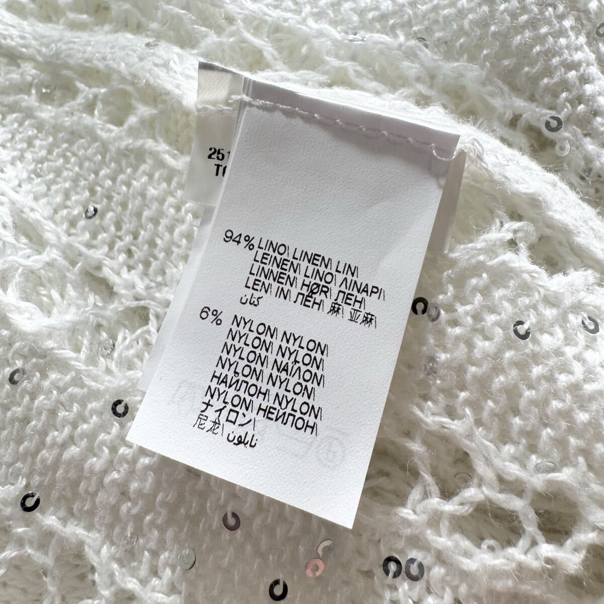 Yahoo!オークション - Q78 未使用 25SS 極上スパンコールつきサマーニ...