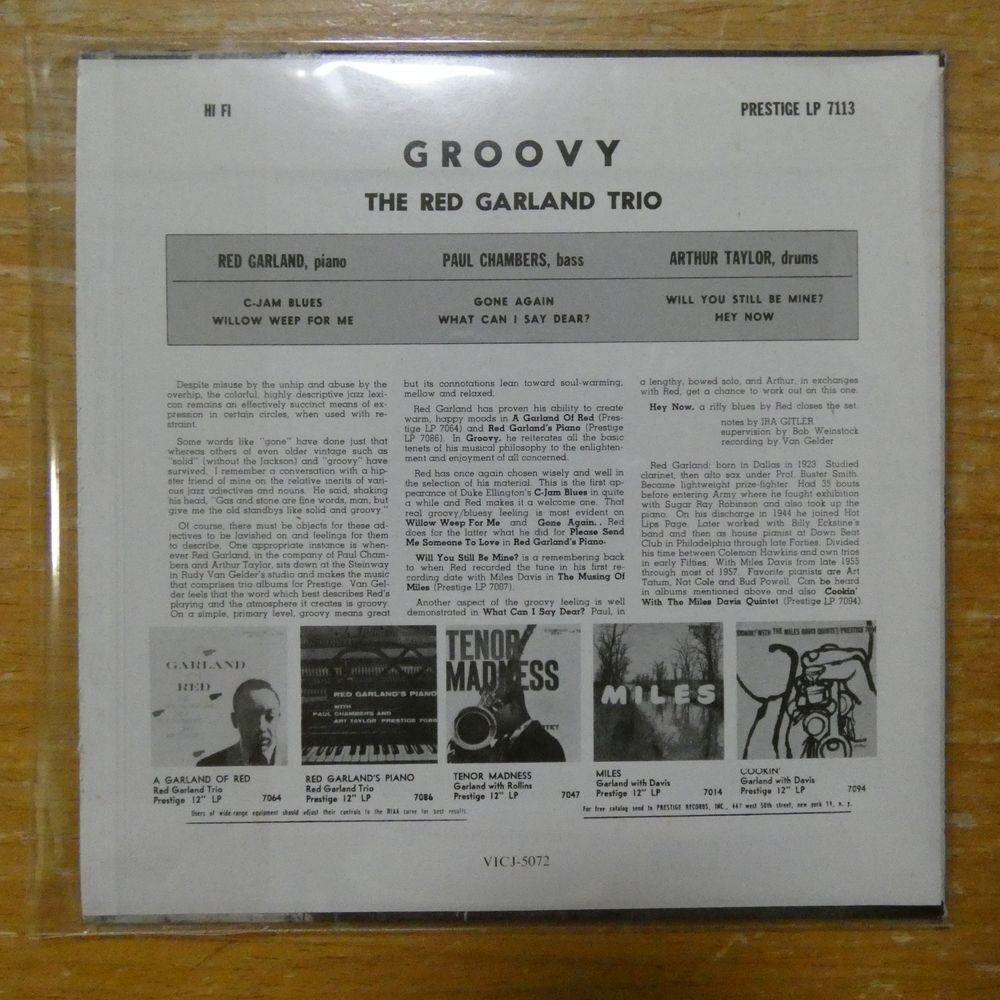 41155979; CD レッド ガーランド / グルーヴィー 紙ジャケット仕様 VICJ-5072(ジャズ一般)｜売買されたオークション情報、yahooの商品情報をアーカイブ公開 ...