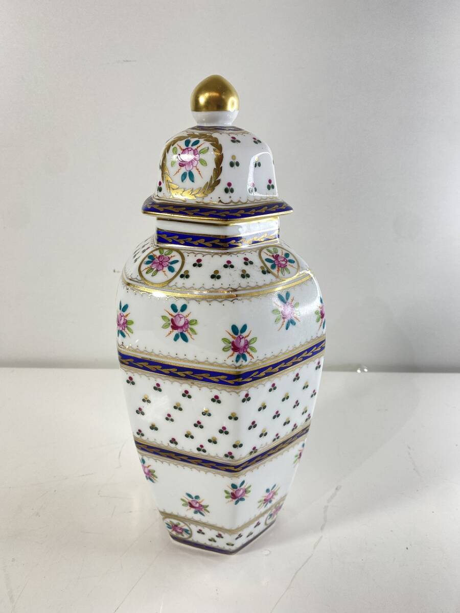 39a 80 La Maison de Porcelaine/ポーセリン 陶器 花瓶 壺 蓋つき 置物 インテリア アンティーク 洋風 現状品(花瓶)｜売買されたオークション情報、yahooの ...