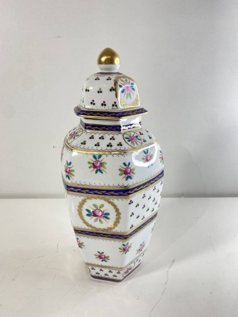 39a 80 La Maison de Porcelaine/ポーセリン 陶器 花瓶 壺 蓋つき 置物 インテリア アンティーク 洋風 現状品(花瓶)｜売買されたオークション情報、yahooの ...
