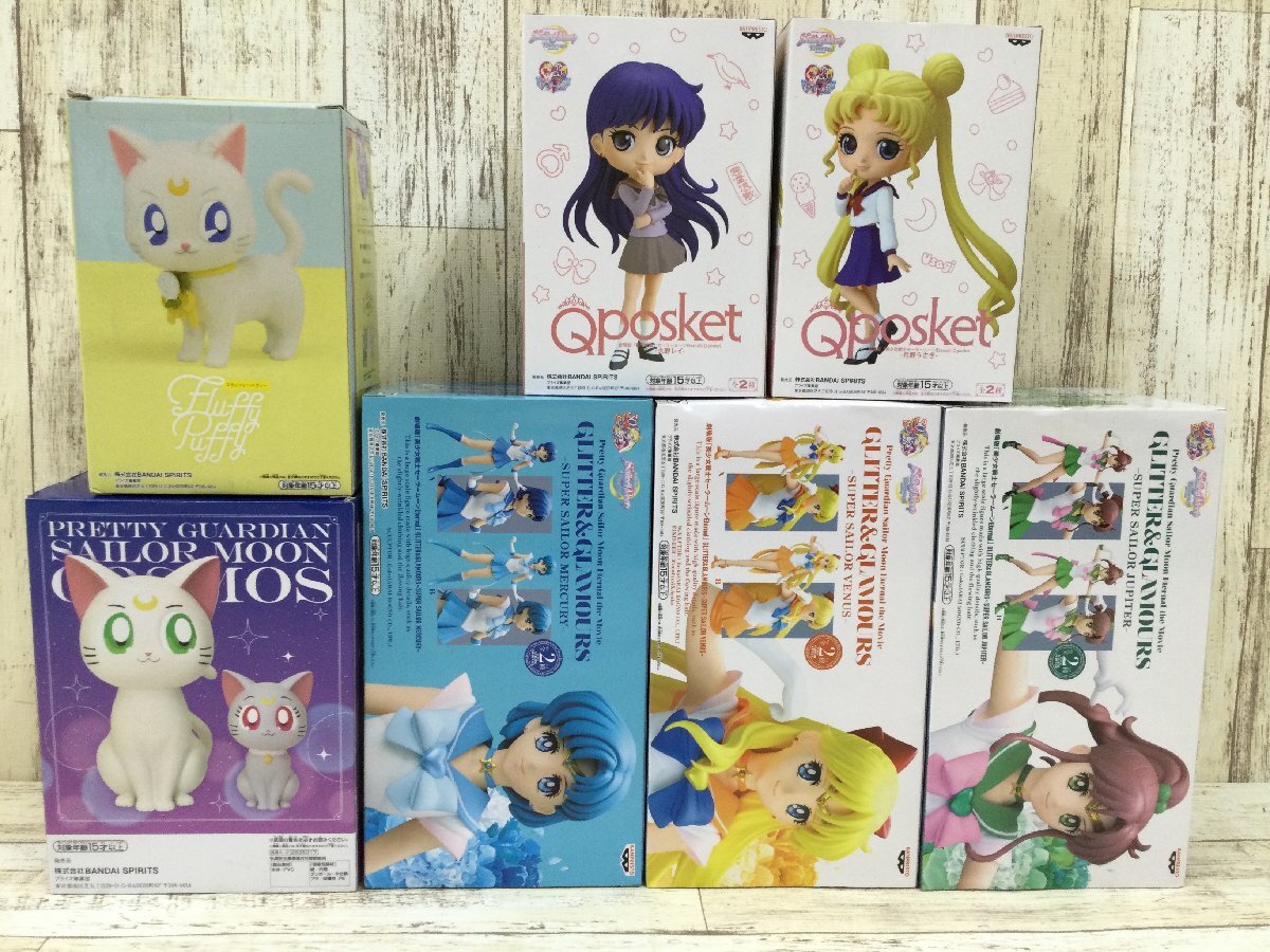 062C 美少女戦士セーラームーン フィギュア まとめ マーキュリー ヴィーナス ジュピター アルテミス Qposket 月野うさぎ 火野レイ(美少女戦士セーラームーン)｜売買された ...