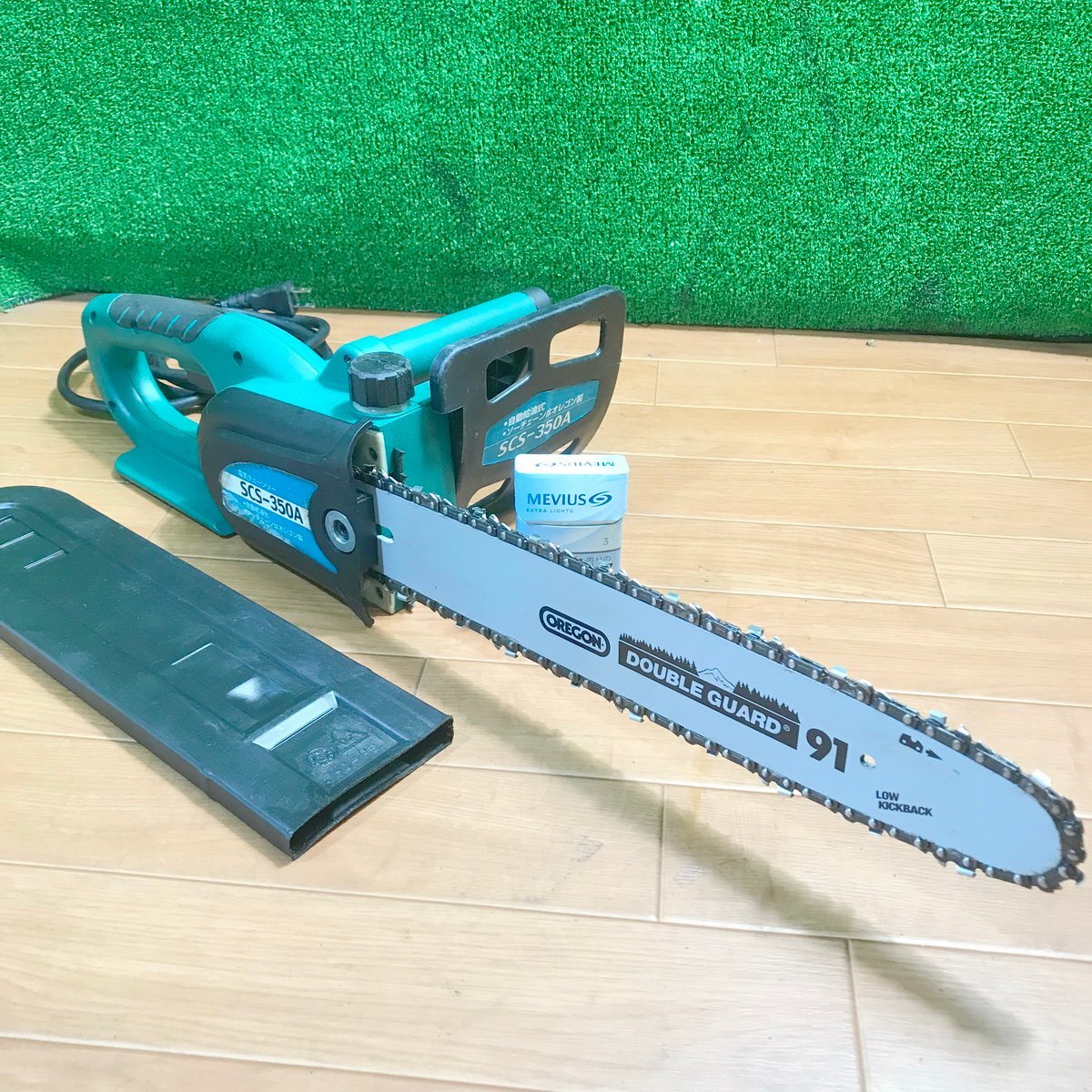 Yahoo!オークション - 橋飯p112 新興 電気チェーンソー『SCS-350A』ブ...