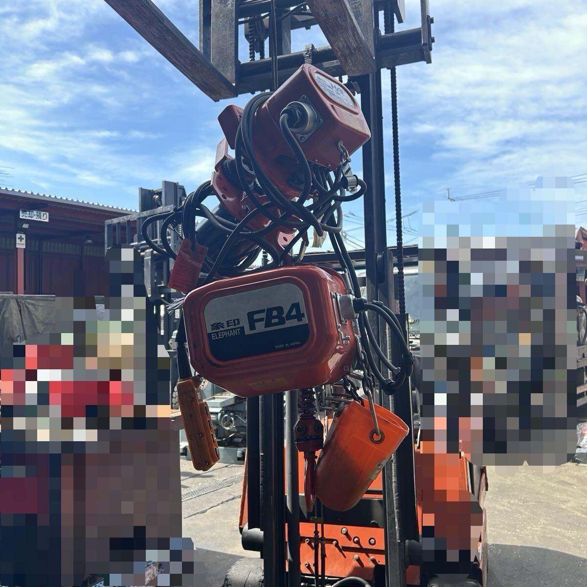 Yahoo!オークション - T2218 ELEPHANT 象印 電動ホイスト FB4 0.9ton ...
