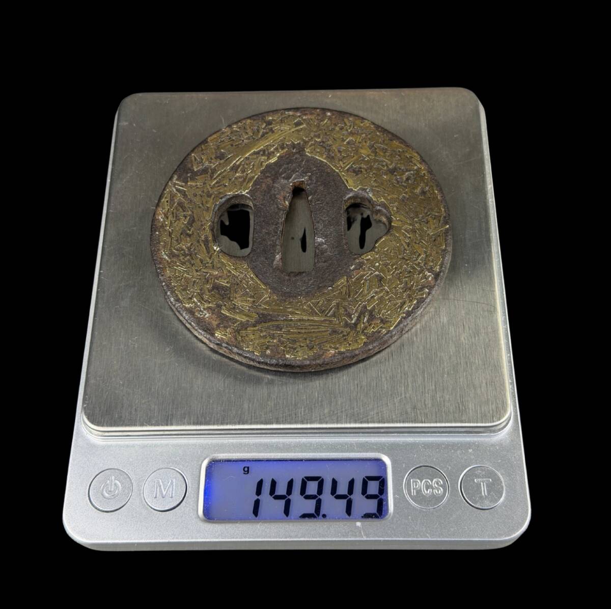 Yahoo!オークション - 【偲】江戸時代 鉄地鐔 鍔 つば 居合用 日本刀装...