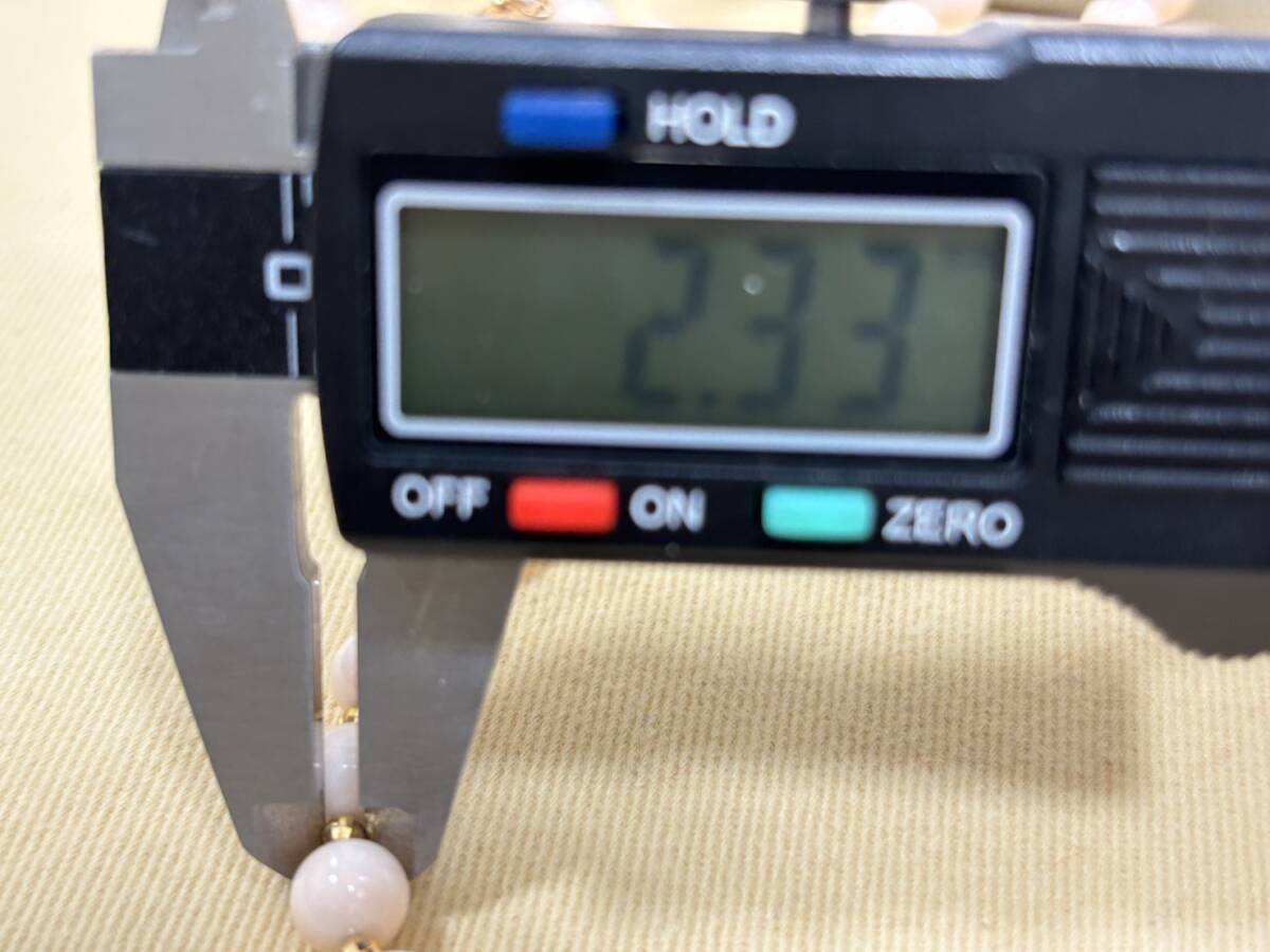 Yahoo!オークション - #12255 K14 留具 珊瑚2連ネックレス 珊瑚 各96/9...