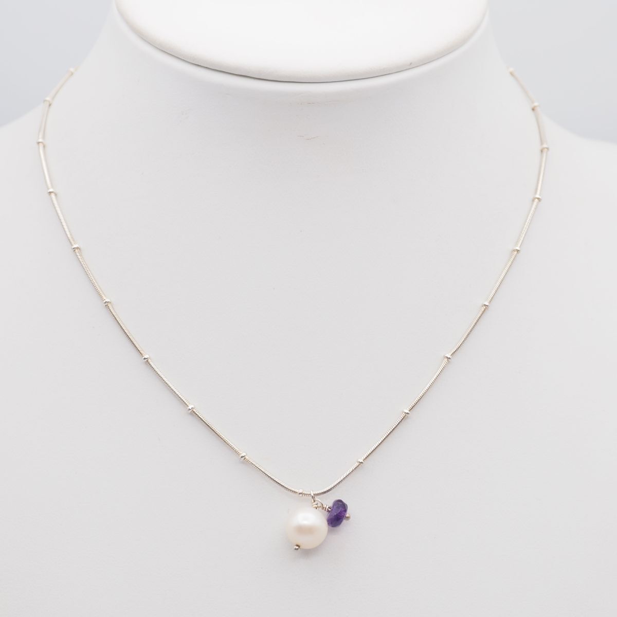 Yahoo!オークション - G373 淡水真珠 パール アメジスト 925刻印 ペン...