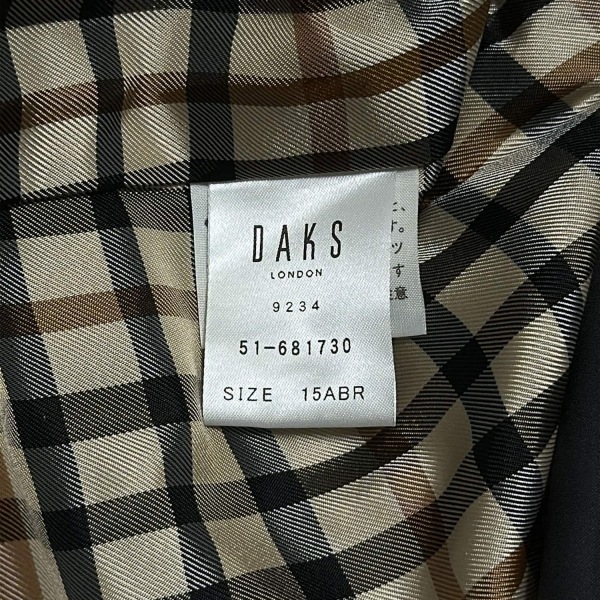 Yahoo!オークション - ダックス DAKS サイズ15ABR - ダークネイビー レ...