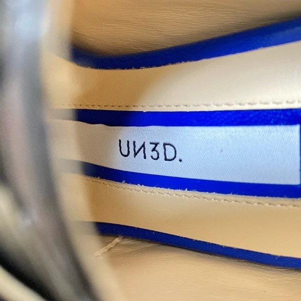 Yahoo!オークション - アンスリード UN3D. パンプス 36 - レザー 黒×...