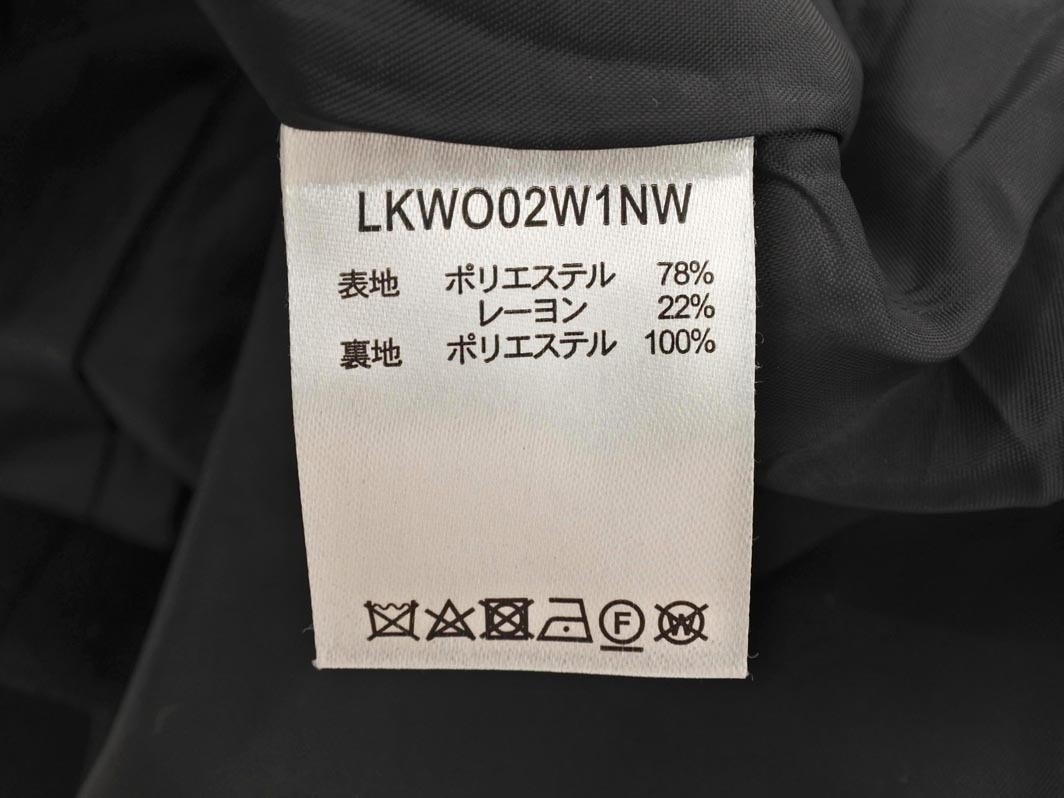 Yahoo!オークション - LAKOLE ラコレ ノーカラー コート sizeS/黒 fjb0...