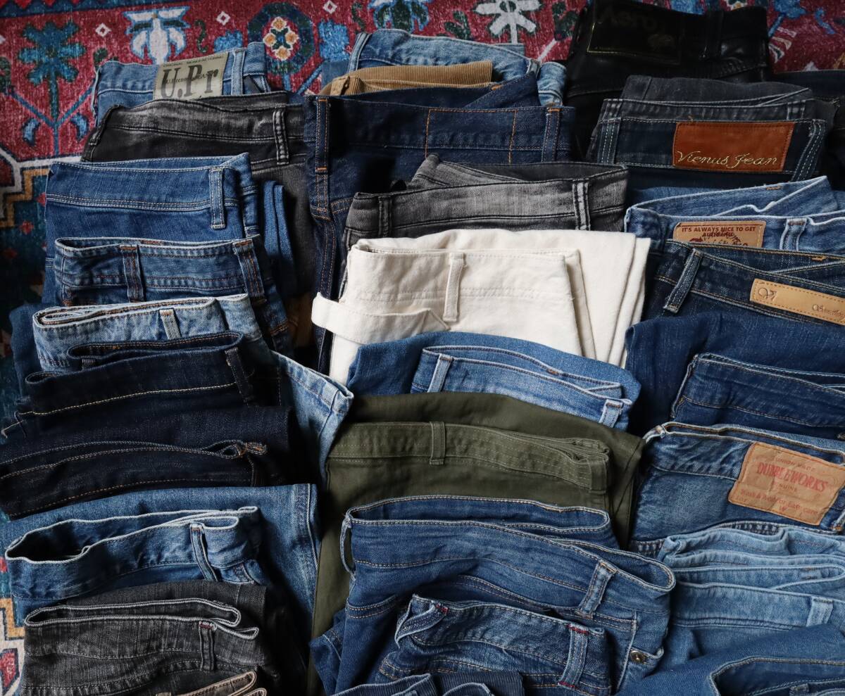 38本セット RRL エアロレザー リーバイス ウエアハウス BEAMS デニム ジーンズ ブランド メンズ レディース 80s 90s ビンテージ まとめ売り(中古)のオークション落札情報