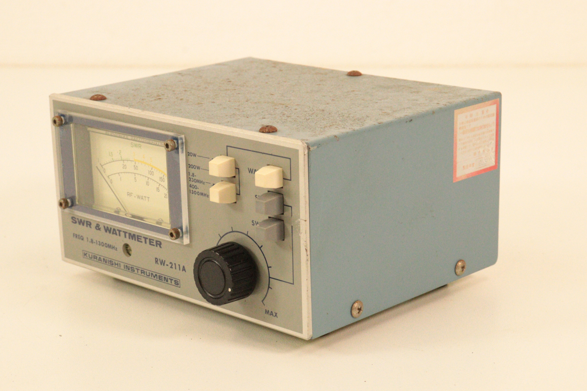 KURANISHI INSTRUMENTS RW-211A クラニシ SWR&パワー計 アマチュア無線 SWR＆WATTMETER 1.8 1300MHz 1.8MHz 230MHz _EIN ...