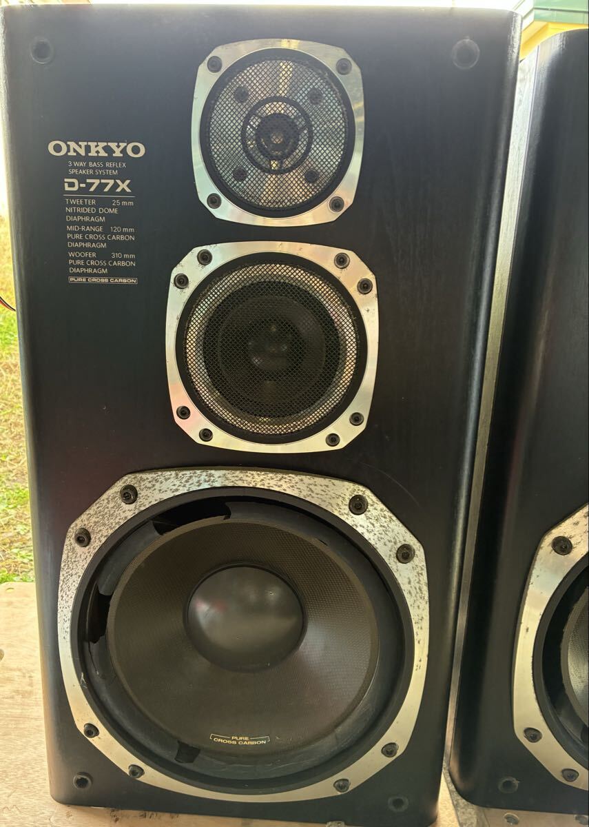 Yahoo!オークション - ONKYO D-77X スピーカーペア オンキョー 2個口...