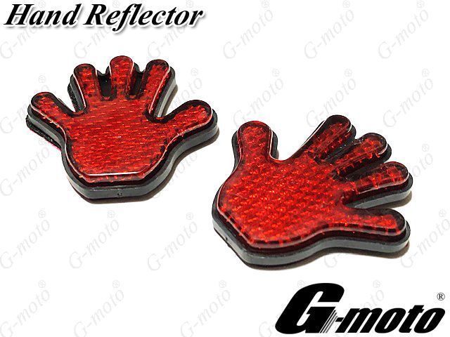 Yahoo!オークション - Z6-2RD 手型リフレクター 2個 CBX400F CBR400F C...