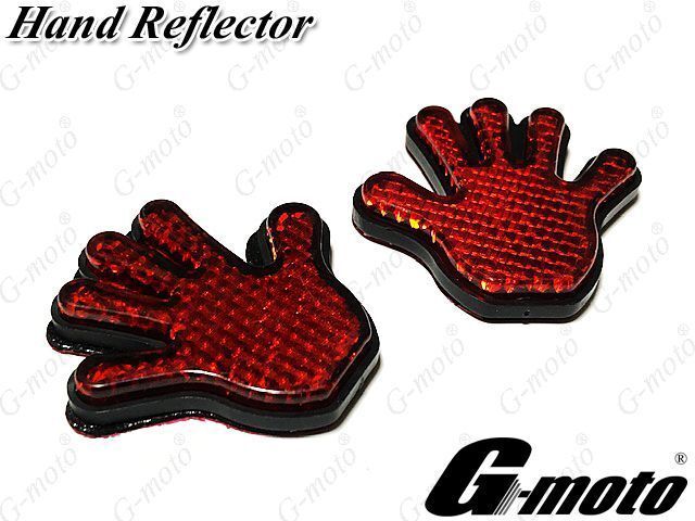 Yahoo!オークション - Z6-2RD 手型リフレクター 2個 CBX400F CBR400F C...