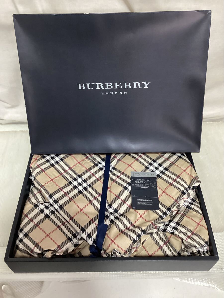 Yahoo!オークション - 【K0853】 BURBERRY バーバリー 羽毛ひざ掛け(肩...