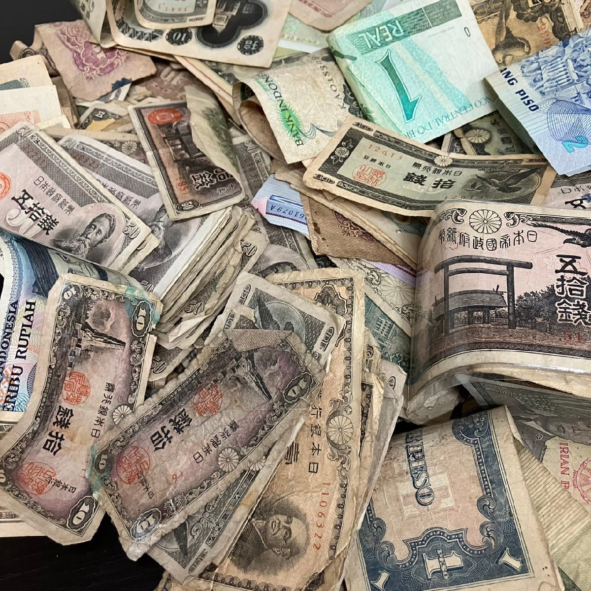 Yahoo!オークション - S292 おまとめ海外/日本紙幣・軍用手票・戦時郵...