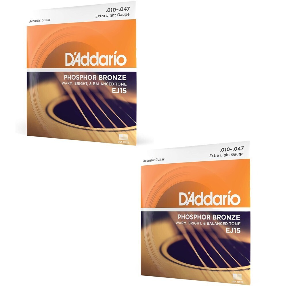 Yahoo!オークション - 【2個】D'Addario ダダリオ EJ15 アコギ弦 .010-...