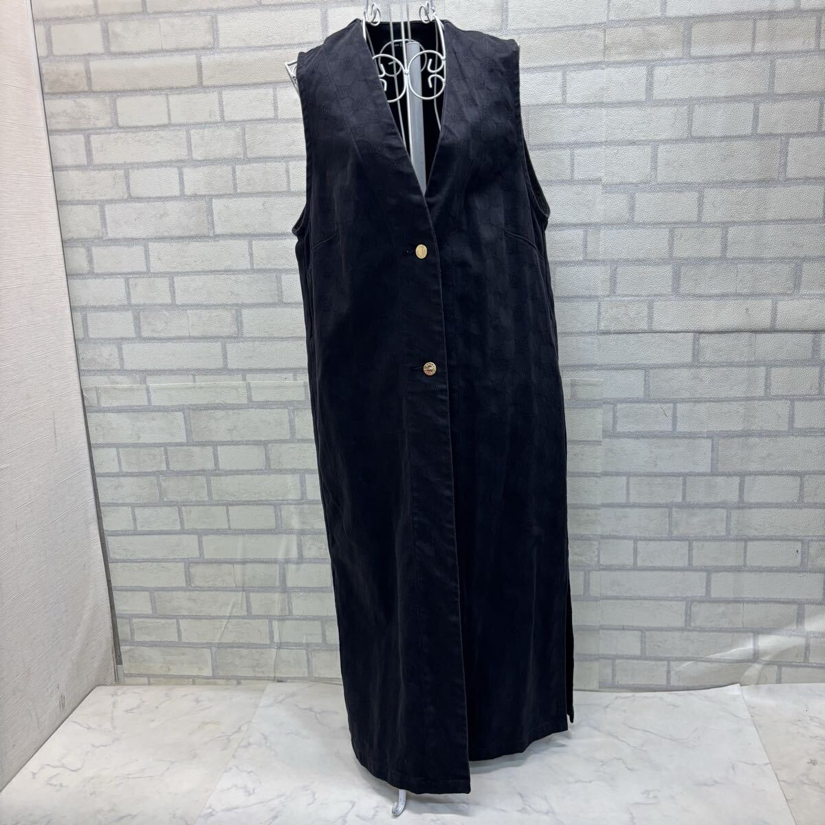 Yahoo!オークション - 極美品 1回のみ アンコキーヌ ロング コート ワ...