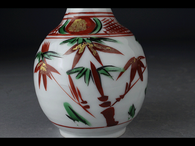 Yahoo!オークション - 【西】J050 九谷焼 名工 須田菁華 赤絵 徳利