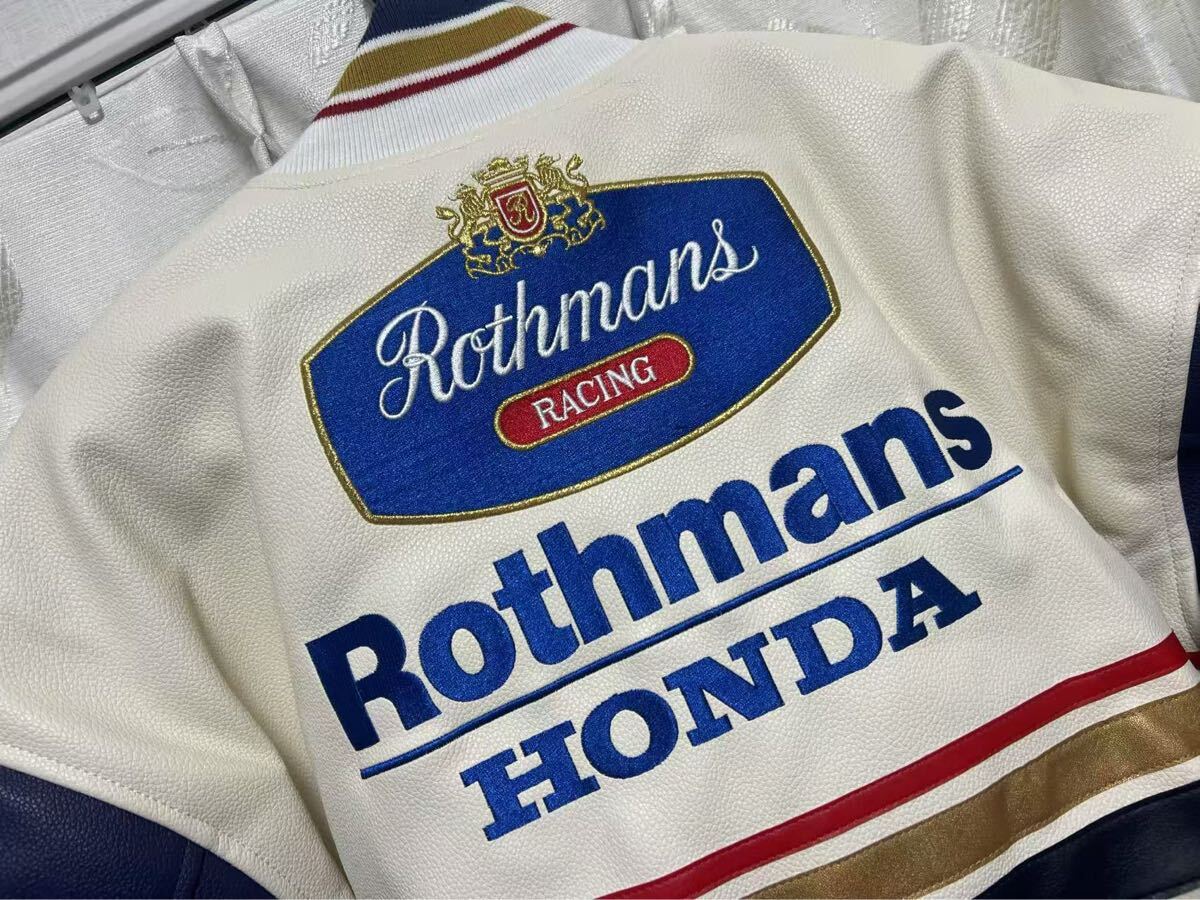 ホンダ ロスマンズ HONDA Rothmans 刺繍レザージャケット 2XLサイズ NSR CBR VFR HRC(XLサイズ以上)｜売買されたオークション情報、yahooの商品情報を ...