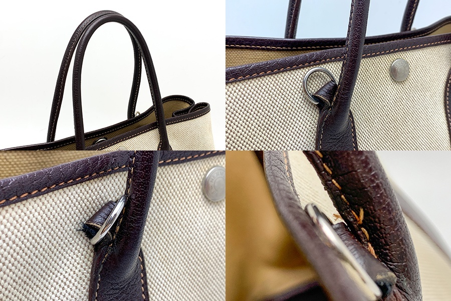 【樂淘letao】日本代購代標第一品牌－HERMES エルメス マロン 茶系 ガーデンパーティTPM 2wayトートバッグ ショルダーバッグ 鞄 カバン ブランド