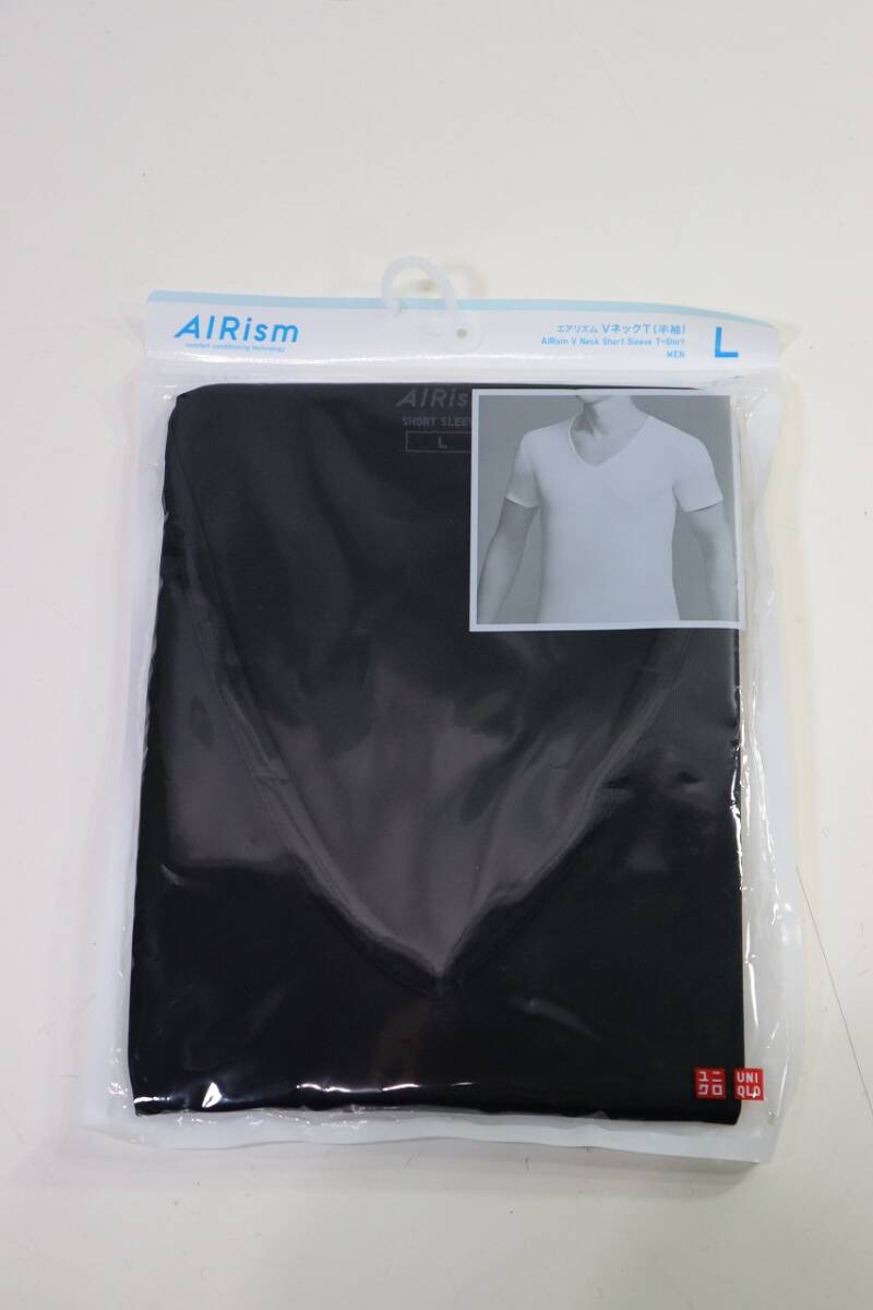 Yahoo!オークション - UNIQLO ユニクロ AIRism Vネック エアリズム 半...