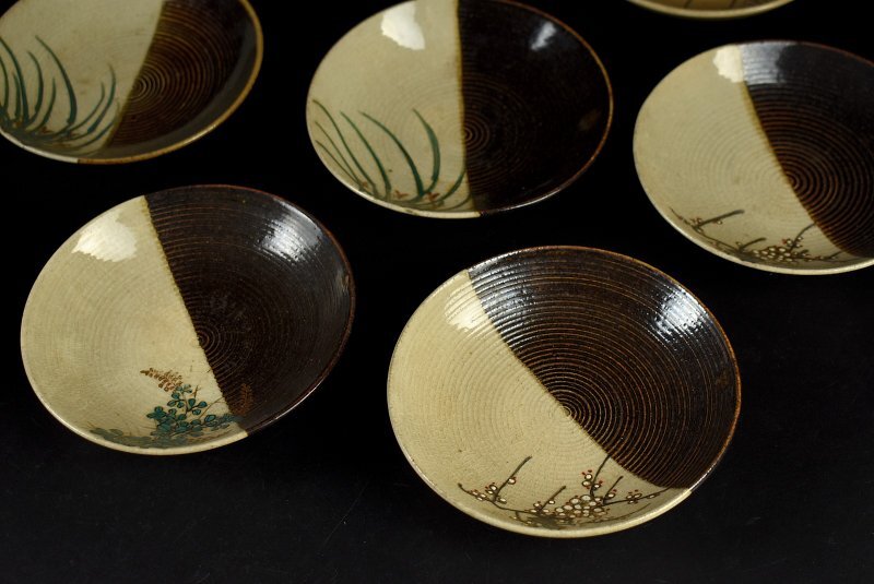 Yahoo!オークション - 【蔵A026】絵替 銘々皿 小皿 四寸皿 十客