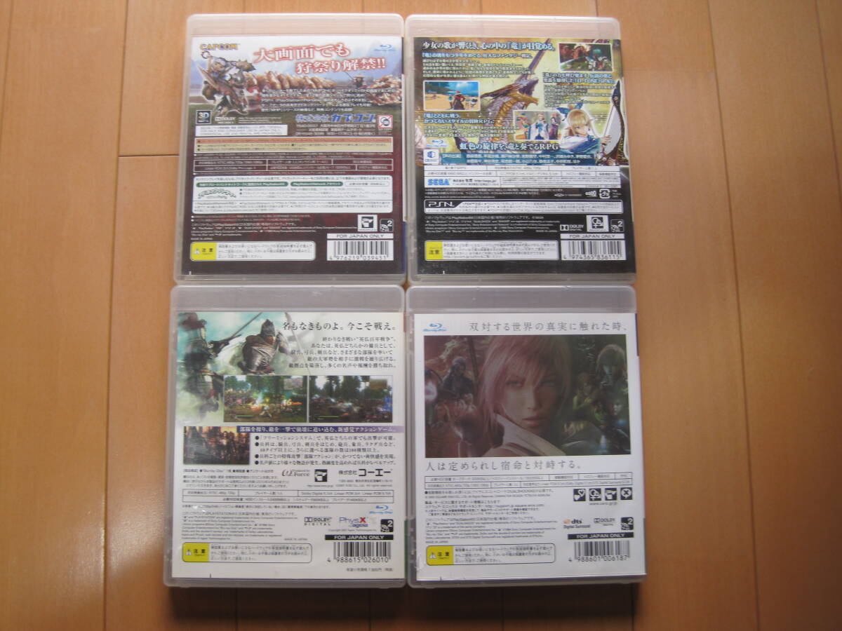 Yahoo!オークション - PS3ソフト4枚セット モンスターハンターポー...