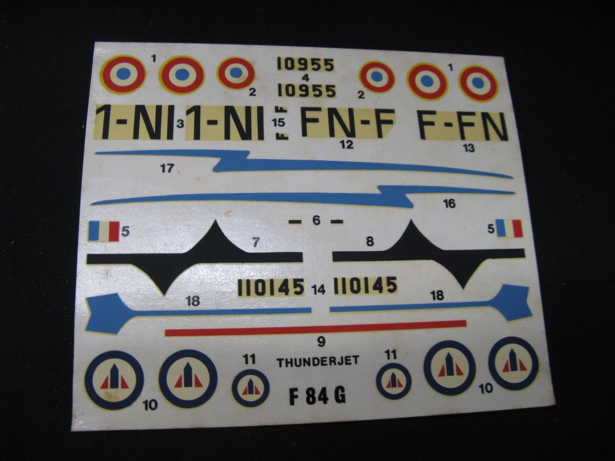 Yahoo!オークション - エレール 1/72 リパブリック F-84G サンダージ...