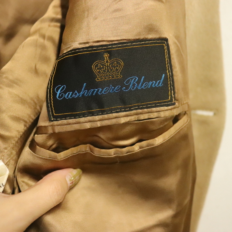 Yahoo!オークション - A783 70sビンテージ KUPP カシミヤ ロングコート...