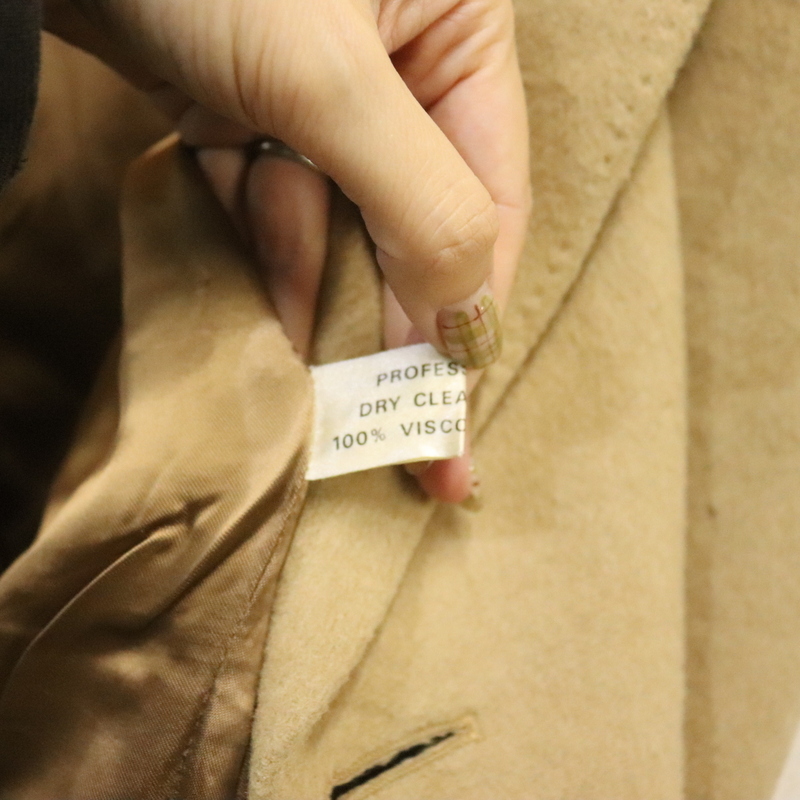 Yahoo!オークション - A783 70sビンテージ KUPP カシミヤ ロングコート...