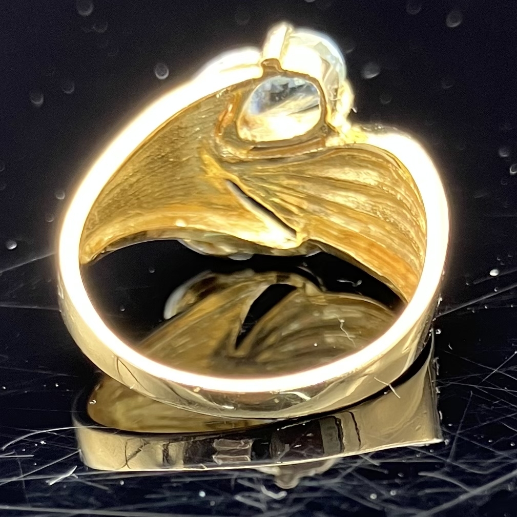 Yahoo!オークション - K18 8号 総重量3.6g リング 石種不明