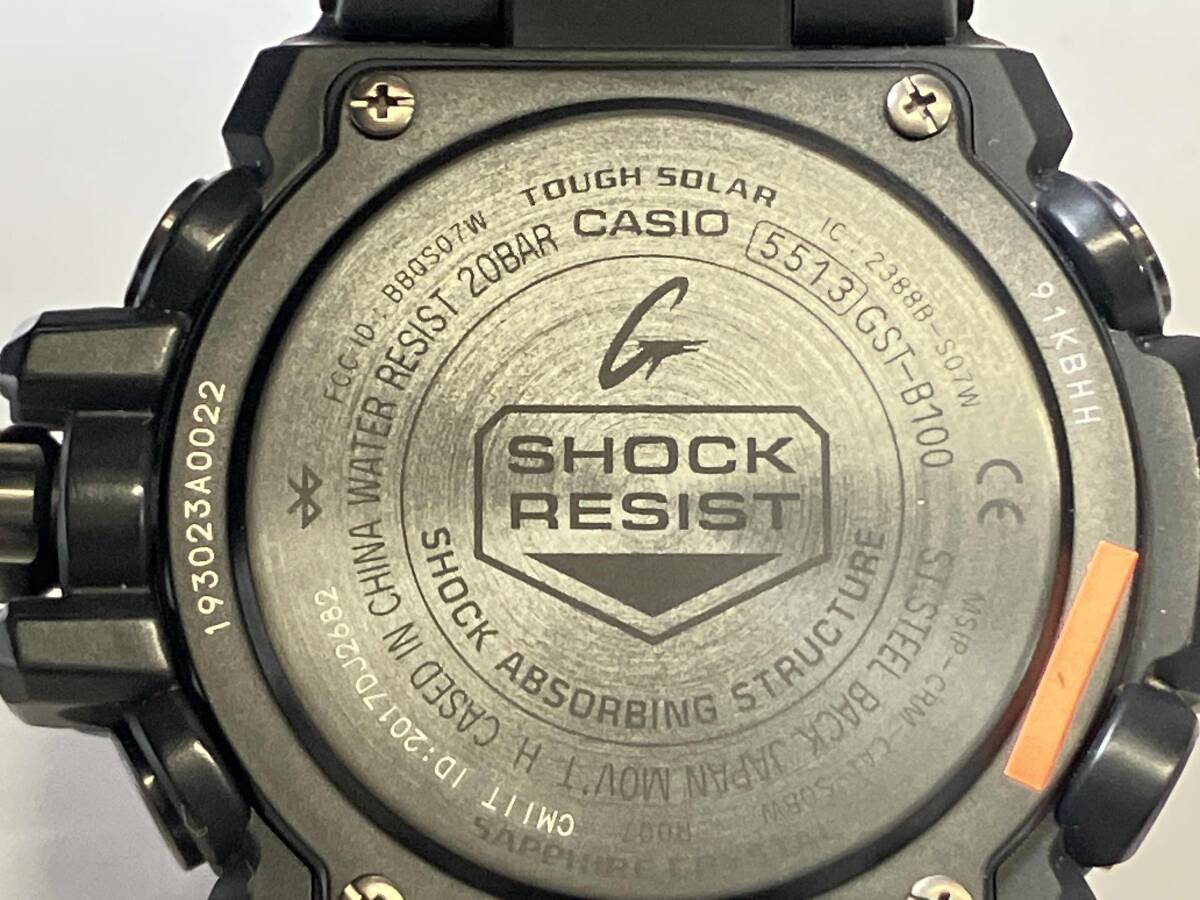 Yahoo!オークション - 【BOX付】 CASIO カシオ G‐SHOCK GST-B100XB ソ...