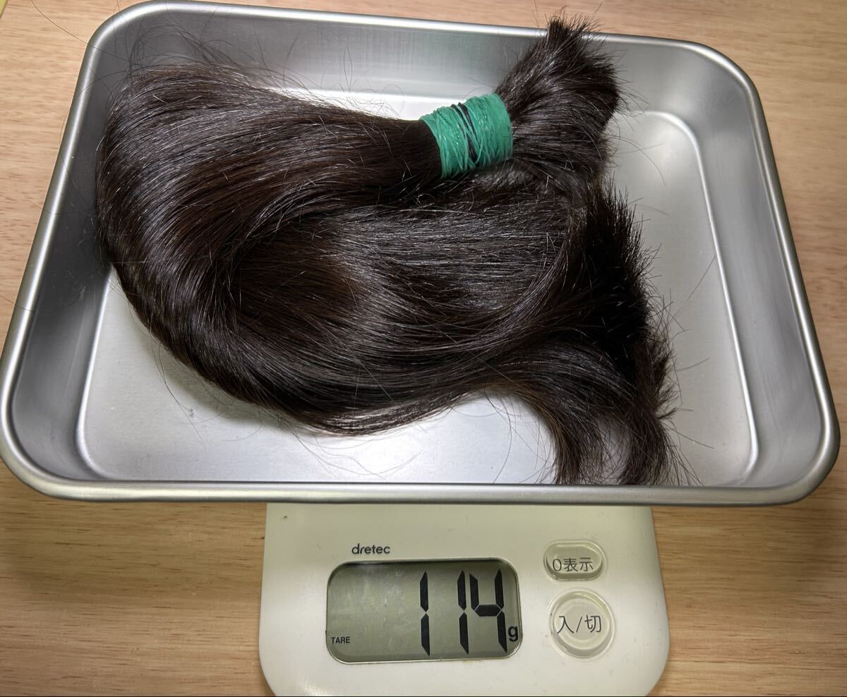 Yahoo!オークション - 髪束/ヘアドネーション/人毛/36cm/114g