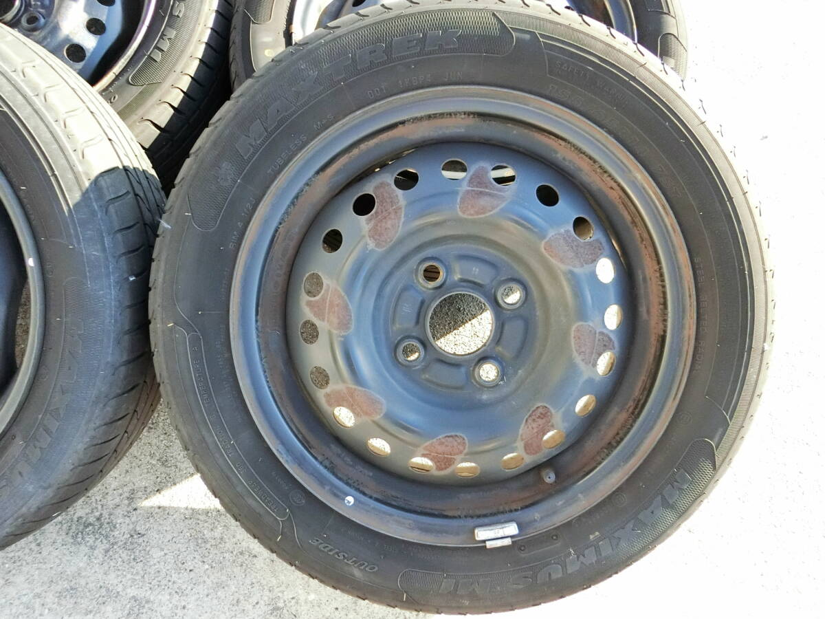 Yahoo!オークション - [876] 14インチ スチールホイール 14×4.5J PCD1...