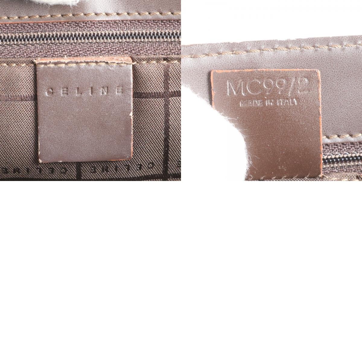 Yahoo!オークション - 1円 美品 セリーヌ Cマカダム レザー トート バ...