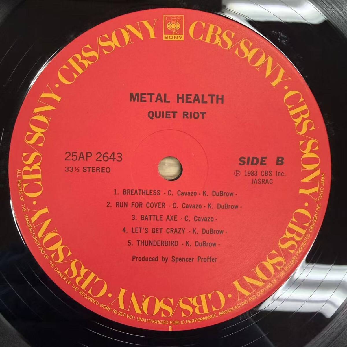 Yahoo!オークション - 美盤 Quiet Riot「Metal Health」LP（12インチ）...