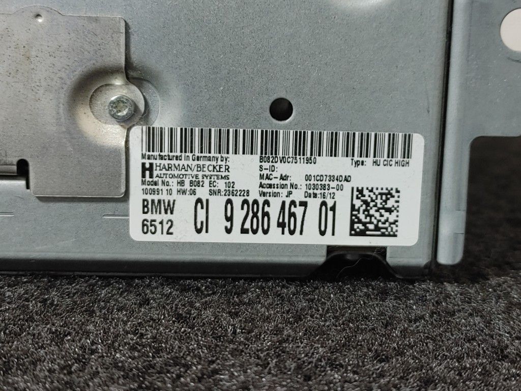 Yahoo!オークション - BMW F20 純正 オーディオ ナビユニット ヘッドユ...