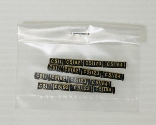 Yahoo!オークション - カツミ模型店 C51 ナンバープレート HOゲージ