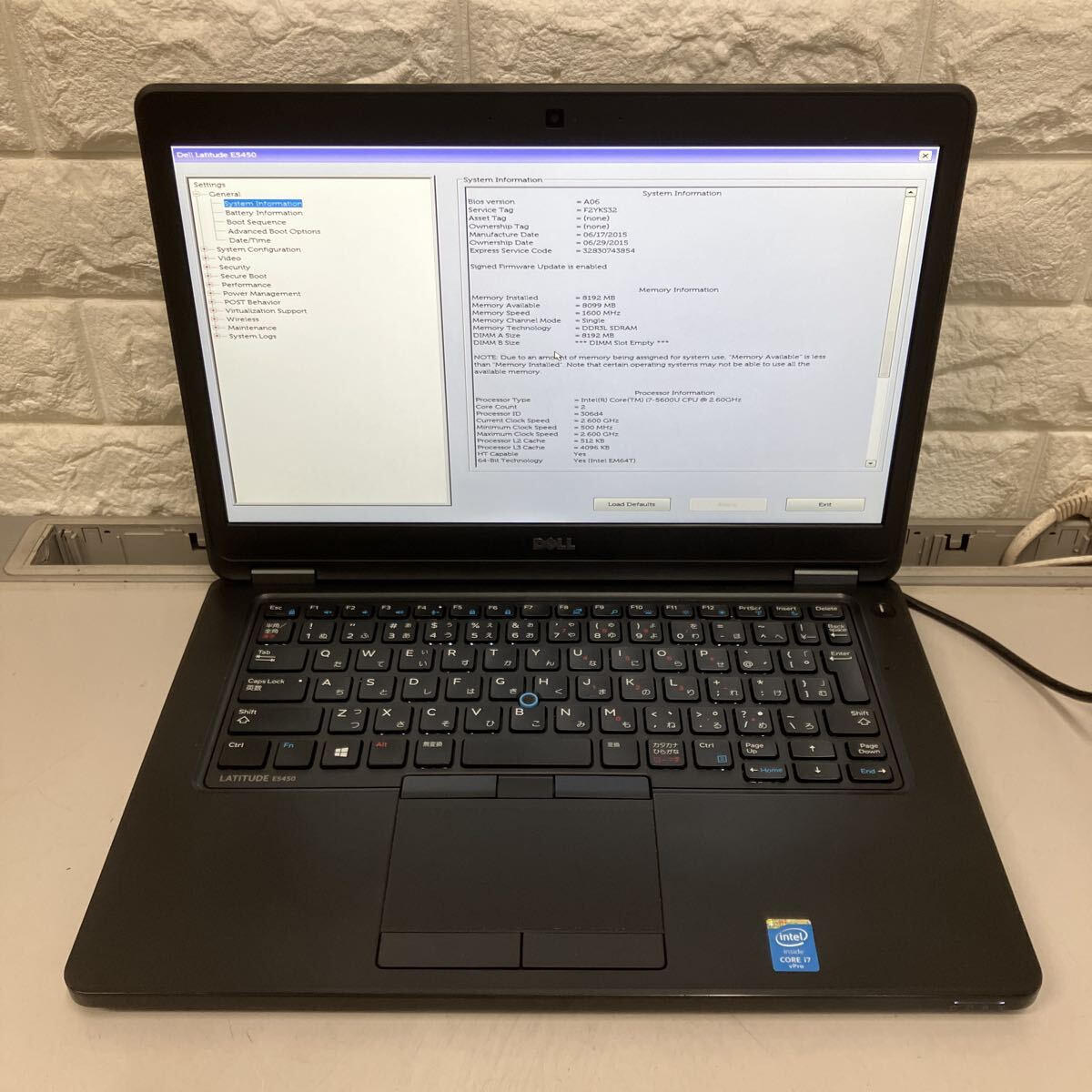 Yahoo!オークション - A120 DELL Latitude E5450 P48G Core i7 5600U ...