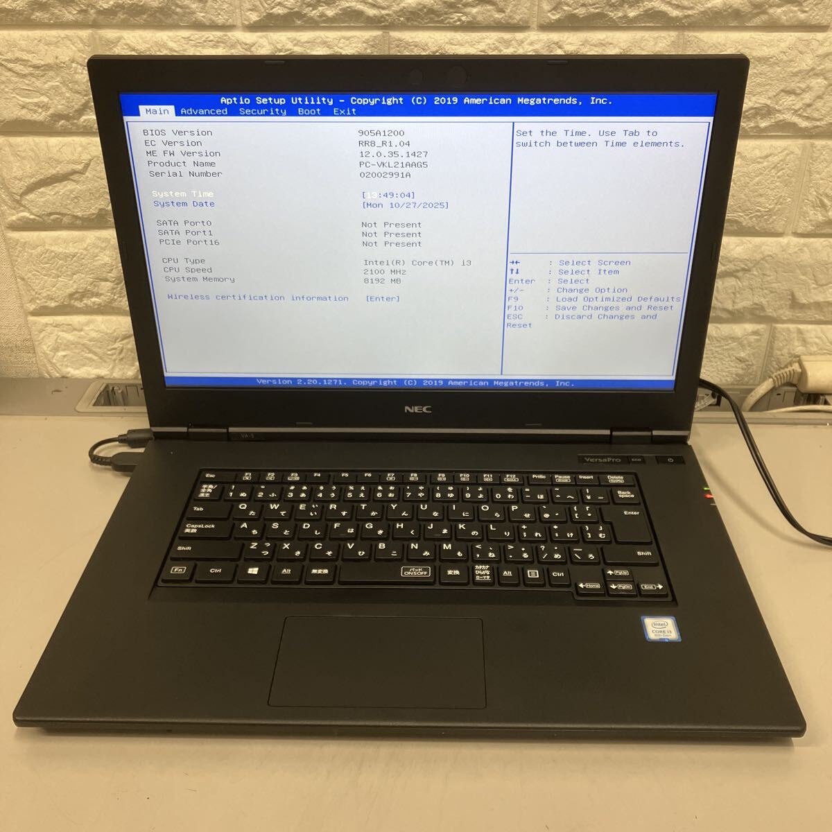 Yahoo!オークション - A176 NEC VersaPro VA-5 PC-VKL21AAG5 Core i3第...