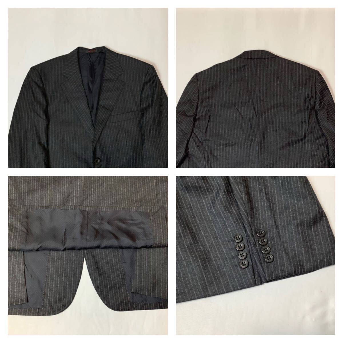 PATTI PATTI // 総裏 長袖 ストライプ柄 シングル スーツ 黒系 サイズ 96AB5 M(Mサイズ)｜売買されたオークション情報、yahooの商品情報をアーカイブ公開 ...