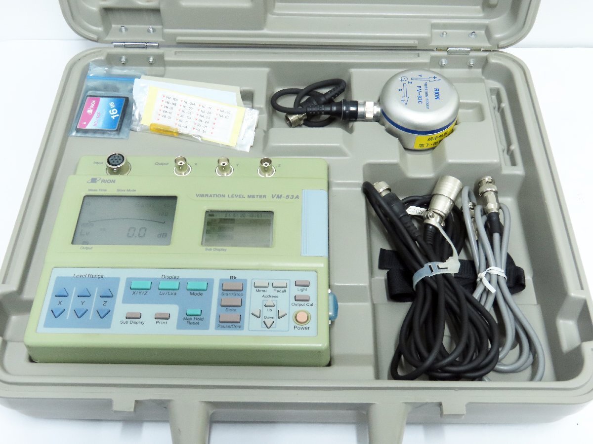 Yahoo!オークション - 100 リオン RION 振動レベル計 VM-53A PV-83C 10...